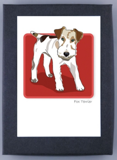 Paper Russells Boxed Note Cards - Fox Terrier | Abel Pet Supply